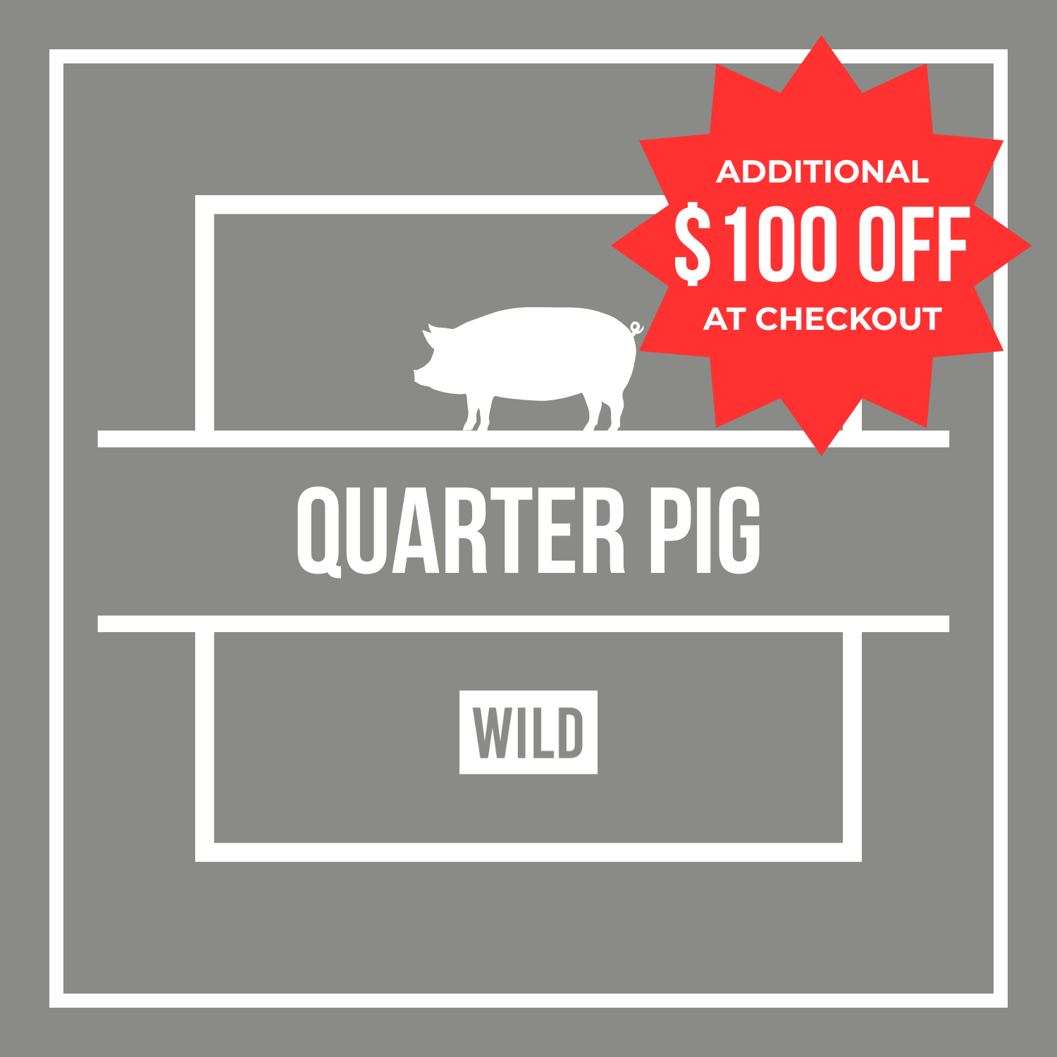 Quarter Pig - Berkshire Pork Share