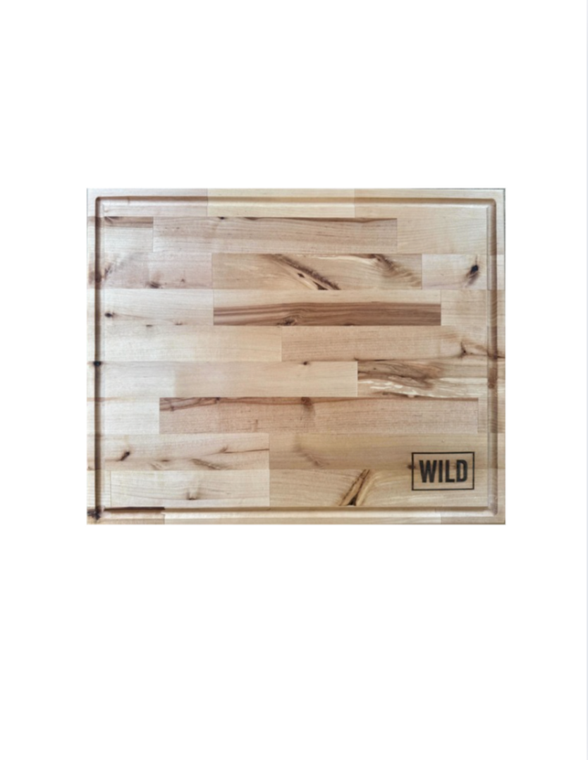 Handcut 18x12 Butcher Block Cutting Board Wild block