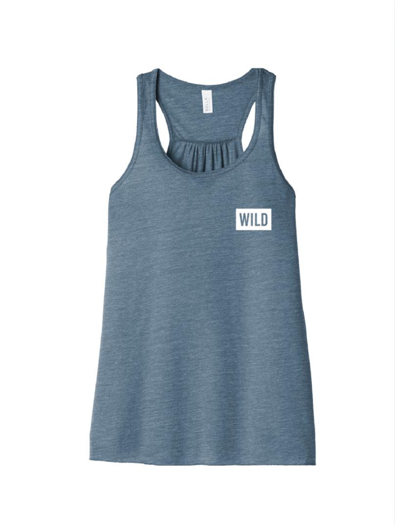 WILD BLOCK DENIM TANK